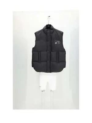 Celine Sleeveless Puffer Jacket - Black