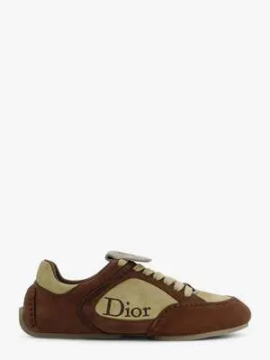 Dior Derby Roadienabuk Sneakers With Leather Inserts - Multicolor