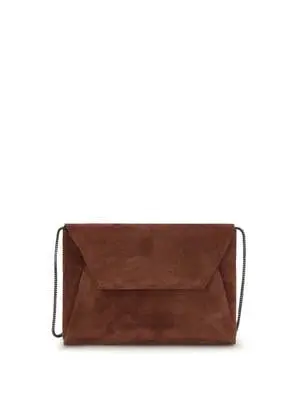 Brunello Cucinelli Bc Duo Suede Clutch Bag - Multicolor