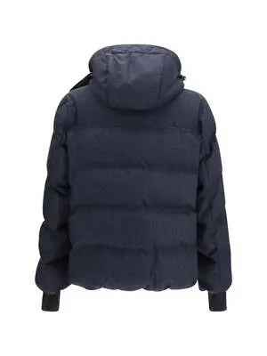 Moncler Padded Denim-effect Wool Ski Jacket