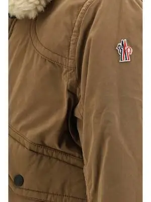 Moncler Alpental Padded Canvas Bomber Jacket