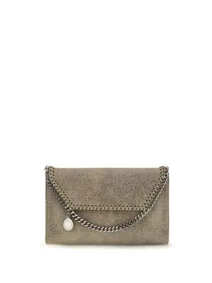 Stella McCartney Falabella Chain Wallet - Gray