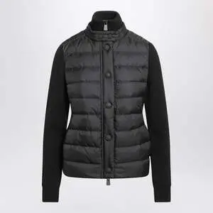 Moncler Padded Cardigan In A Wool Blend