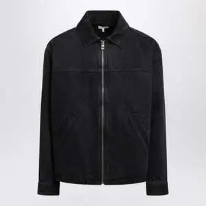 Loewe Zip-up Jacket In Denim - Black