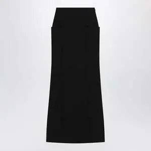 Alaïa Long Wool Skirt - Black