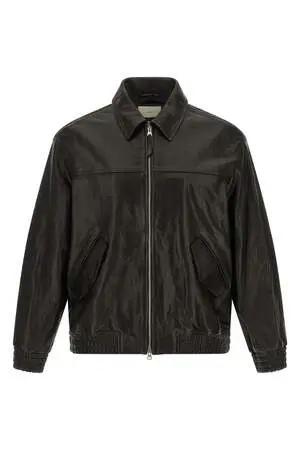 DUNST Leather Blouson - Black