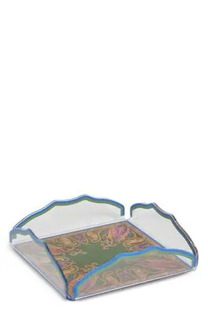 Etro Square Tray With Paisley Print