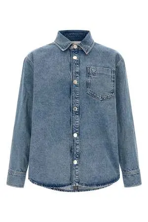 AMI Paris De Coeur Overshirt - Light Blue