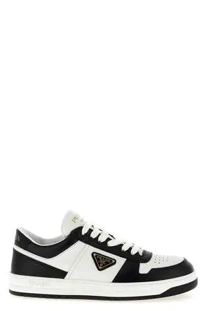 Prada Sneaker With Enamel Triangle Logo - White/black