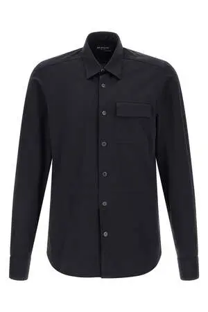 Kiton Buba Shirt With Snap Fastenings - Blue