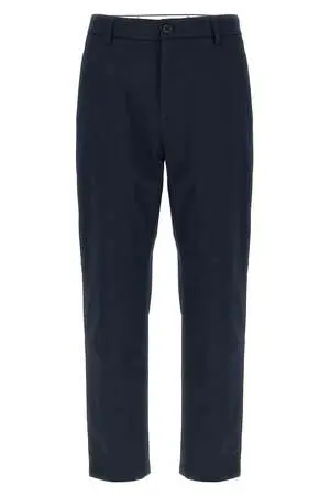 DEPARTMENT 5 Chino Trousers With Signature Logo Patch - Blue