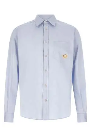 Valentino Garavani Oxford 'butterfly' Shirt - Light Blue