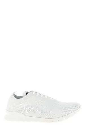 Kiton Textured Knit Sneaker - White