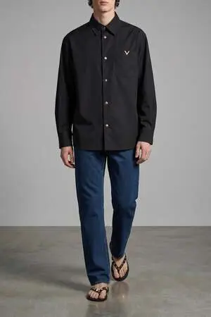 Valentino Garavani Overshirt With Vlogo Detail
