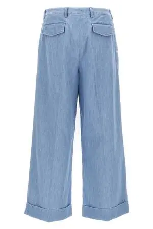 Valentino Garavani Denim Trousers 'turn-up