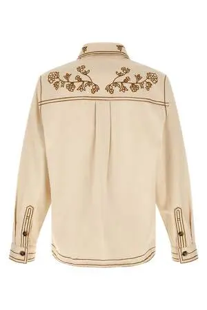 MARANT Overshirt With Floral Embroidery