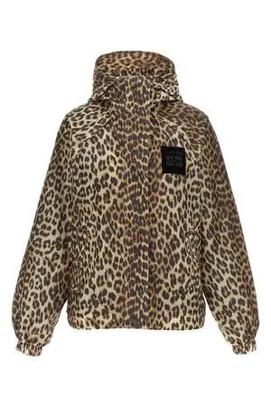 GANNI Windbreaker With Silicone Logo Patch