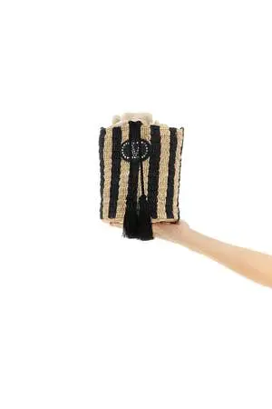 Valentino Garavani Raffia Small' Bucket Bag