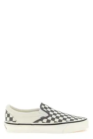 VANS Checkerboard Canvas Slip-on Sneakers - Gray