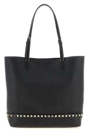Valentino Garavani Tote Bag With Rockstuds - Black