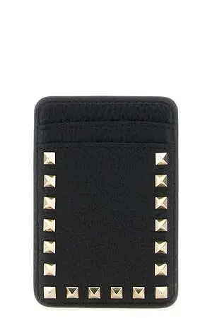Valentino Garavani Rockstud' Magnetic Cardholder - Black