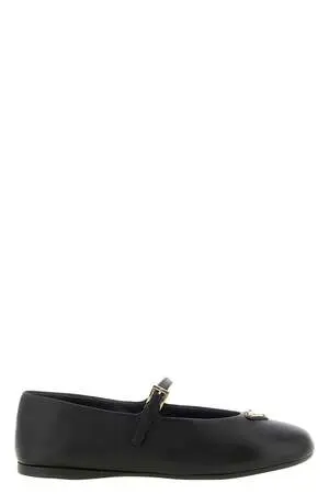 Prada Nappa Leather Ballerina - Black