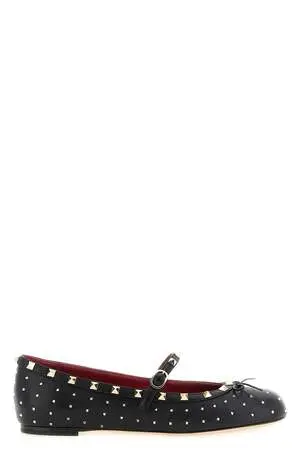 Valentino Garavani Rockstud' Ballet Flats - Black