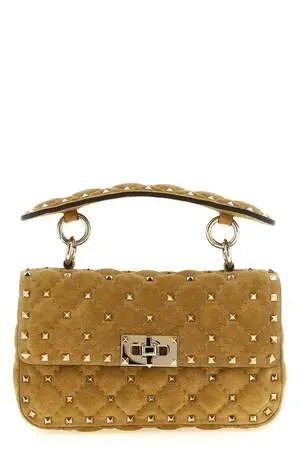 Valentino Garavani Rockstud Spike' Small Shoulder Bag - Beige