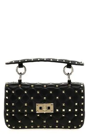 Valentino Garavani Rockstud Spike' Handbag - Black