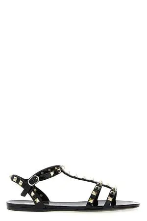 Valentino Garavani Rockstud Sandals - Black