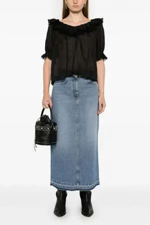 FORTELA Jorgy' Long Denim Skirt