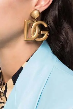 Dolce & Gabbana Clip-on Earrings With Dg Logo
