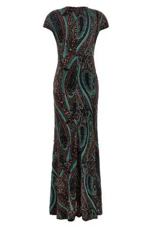 Etro Devoré Velvet Gown