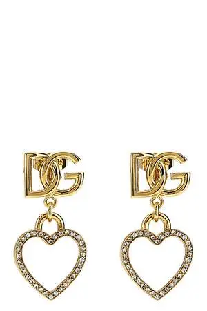 Dolce & Gabbana Earrings 'dg Logo And Heart
