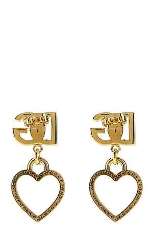Dolce & Gabbana Earrings 'dg Logo And Heart