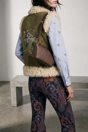 Etro Cotton Shirt With Floral Embroidery