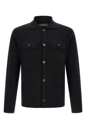 ZANONE Knitted Sahariana Jacket - Black