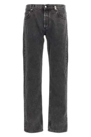 Alexander McQueen Metal Plate' Jeans - Black
