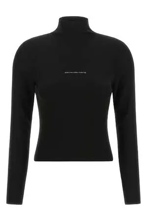 Alexander Wang Turtleneck Top With Ribbed Texture