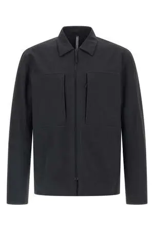 Veilance Overshirt With Structured Pockets - Black