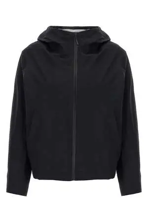 Veilance Hooded Jacket With Elasticated Hem - Black