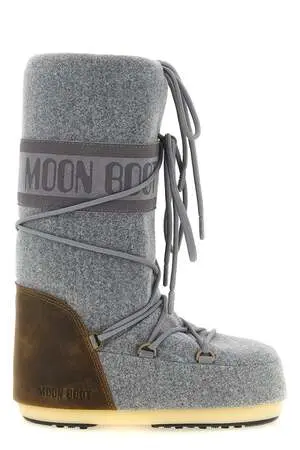 Moon Boot Icon Nubuck Felt' Boot - Gray