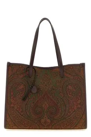 Etro Shopping Bag With Jacquard Paisley Motif - Multi