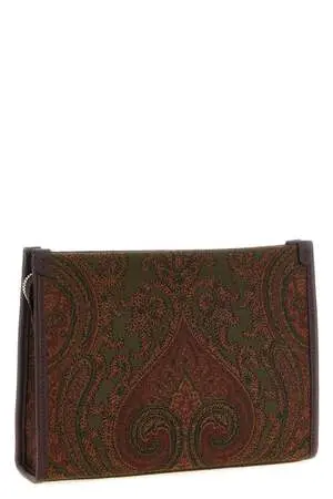 Etro Jacquard Fabric Pouch With Pegaso Detail