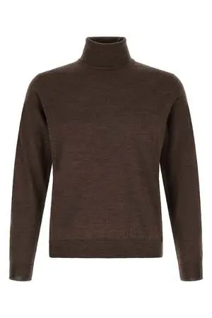 ZANONE Virgin Wool Turtleneck Sweater - Brown