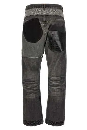 Junya Watanabe Deconstructed Patchwork Denim Trousers