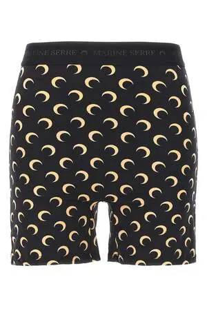 MARINE SERRE Moon Printed' Cyclist Shorts - Black