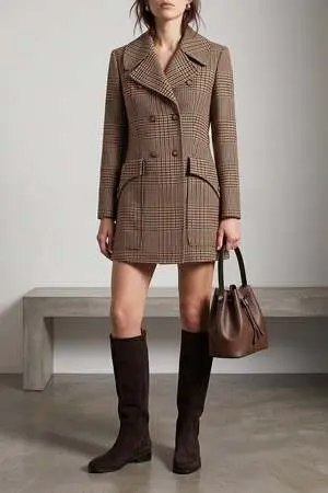 Etro Pure Wool Coat With Prince Of Wales Check