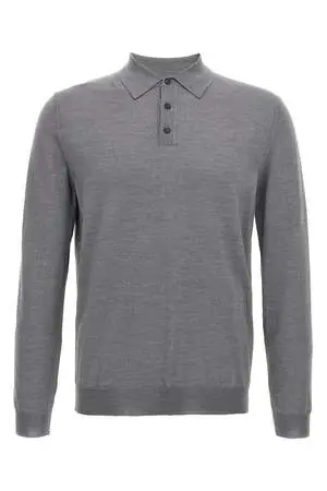 ZANONE Long-sleeved Polo Shirt Polo Ml Slim Fit - Gray