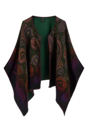 Etro Reversible Dégradé Paisley Cape - Multi